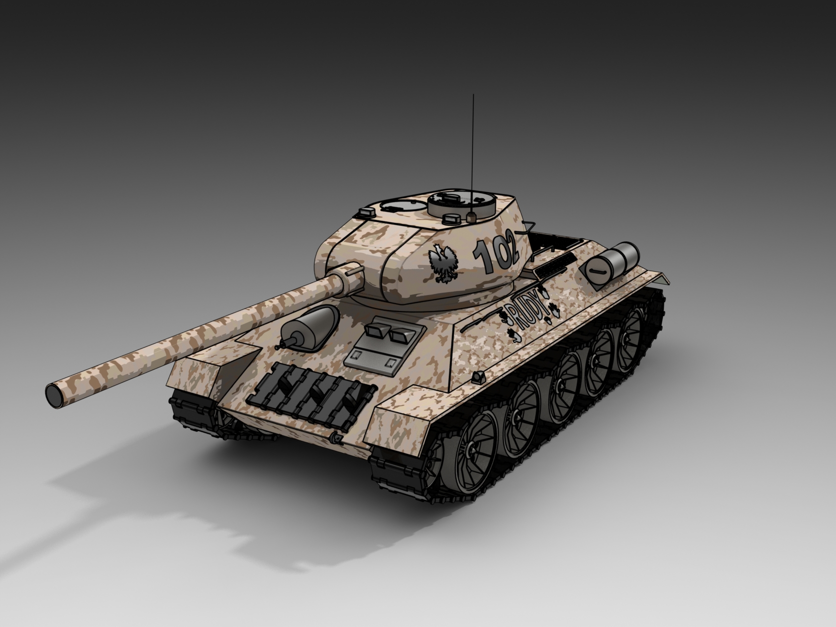 t-34-85怎么画,t3476怎么画 - 伤感说说吧