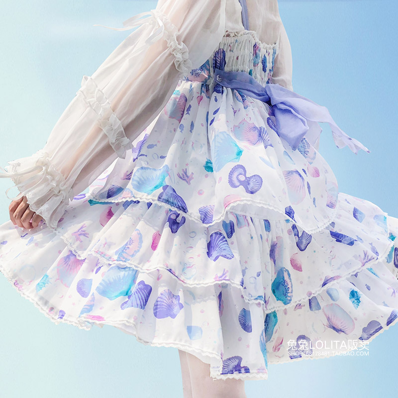 洛丽塔贝壳裙正版店,最贵的洛丽塔裙子排名,贝壳jsk原价多少_大山谷图库