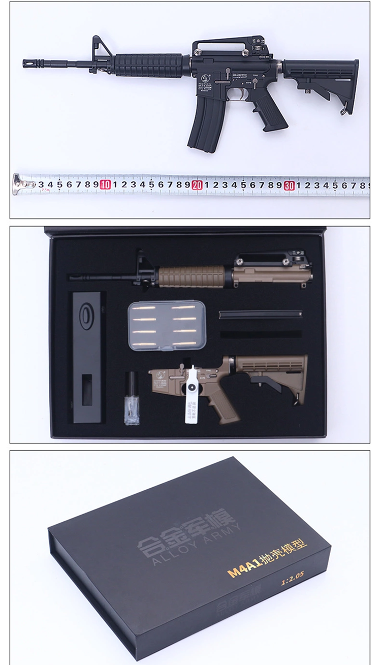 1:2.05 assault step M4a1 gun model all-metal disassembly alloy military model simulation male ...