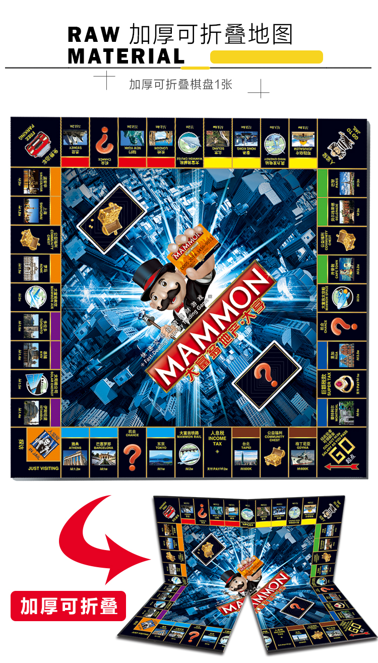 Купить Настольная игра "Монополия" Натуральная большая игра миллионер ...