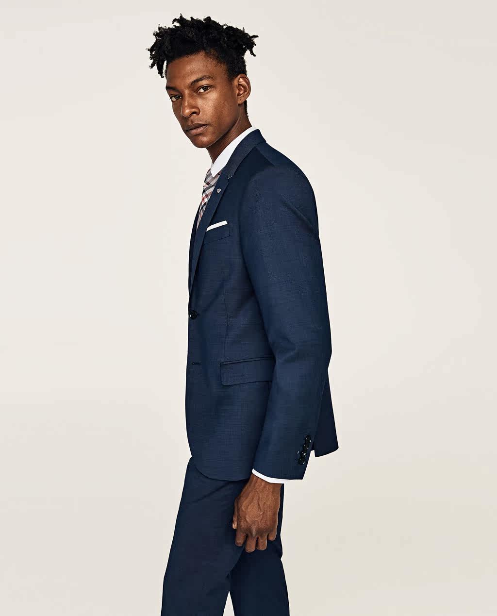 Купить Пиджак, Костюм темно-синий шерстяной пиджак Зара мужской ...
