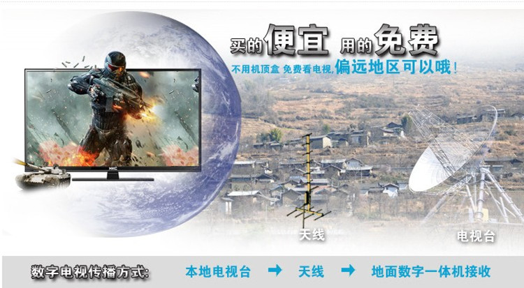 Купить Цифровое ТВ Комнатная антенна, беспроводной цифровой/аналоговый ...