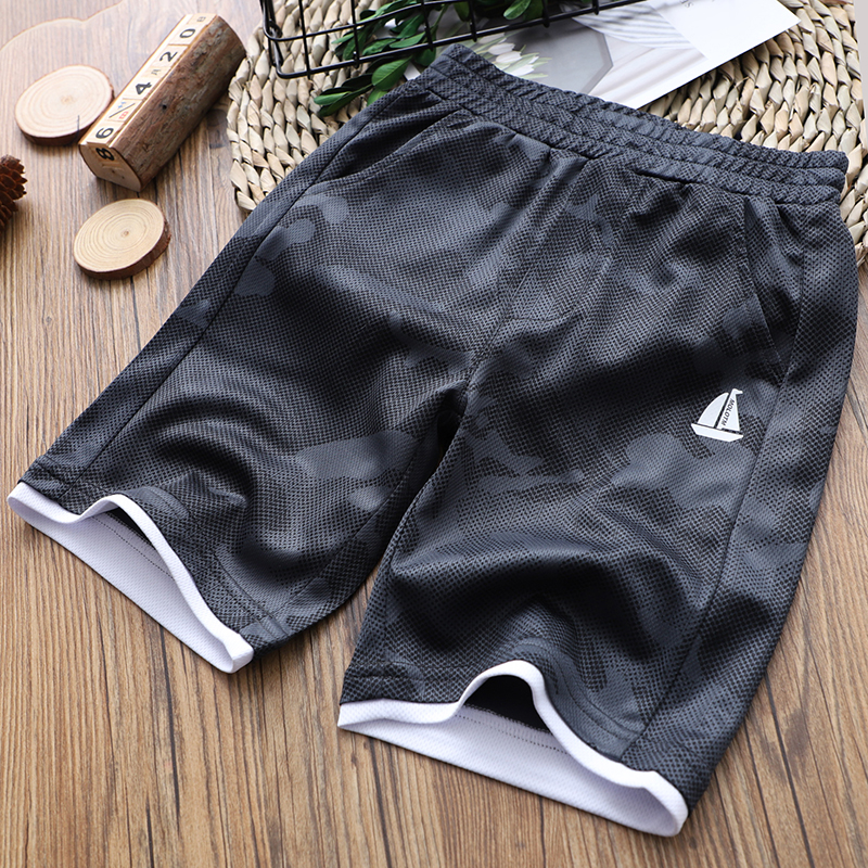 Buy Boys camouflage shorts outside wear children's quick-drying five-point pants thin style ...