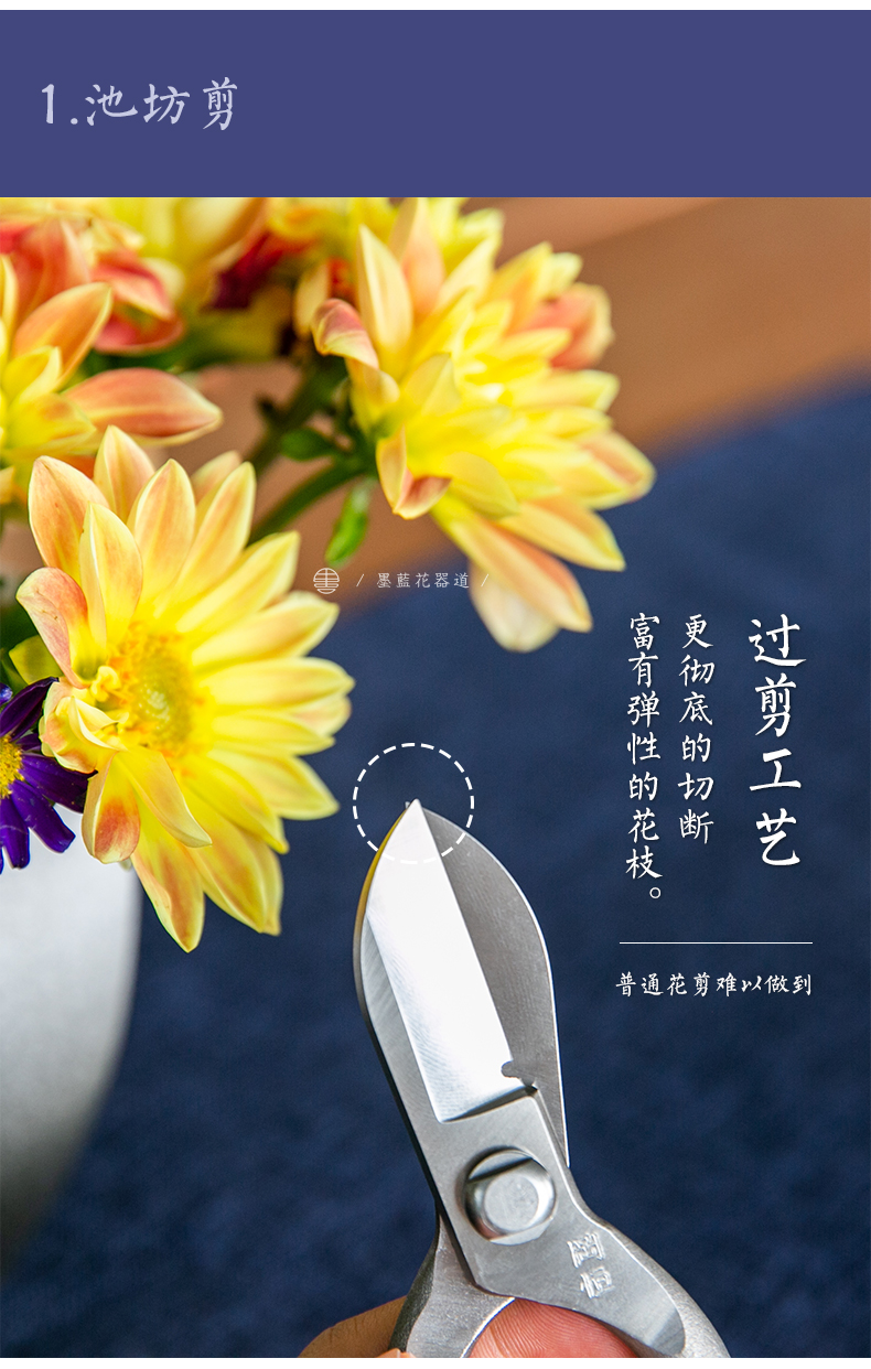 Chifang Cut Flower Arrangement Scissors Japanese Flower Shears Florist Special Gardening ...