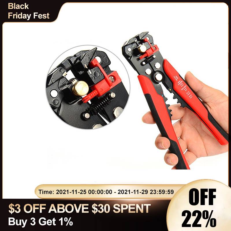 3 in 1 Automatic Cable Wire Stripper Cutter Crimper_虎窝淘