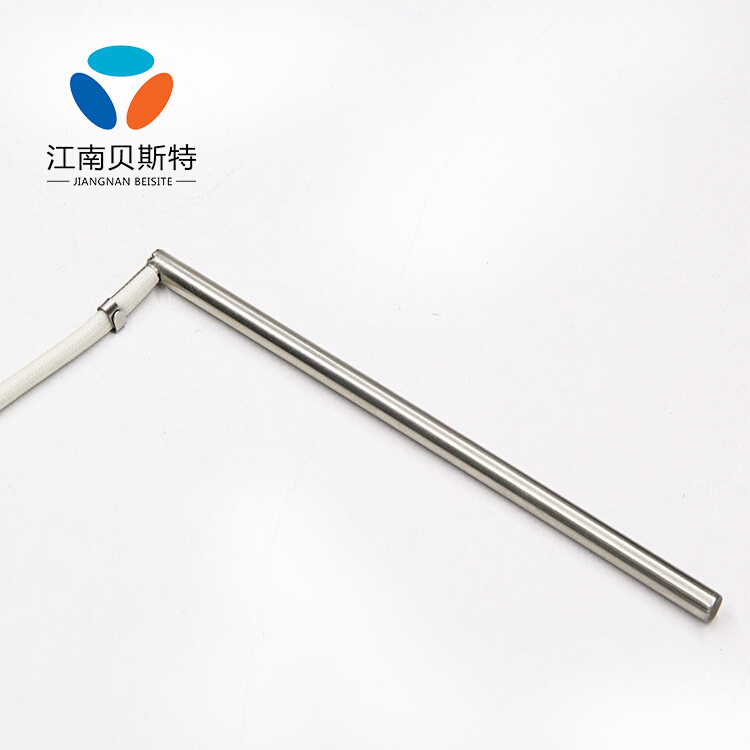 直角单头电热管单头加热管L型加热棒干烧带金属软管不锈钢发热管_虎窝淘