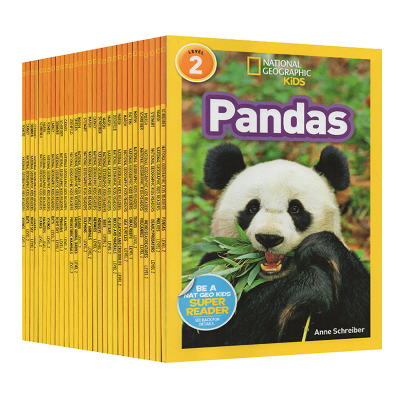二阶段32册美国国家地理分级读物 National Geographic KIDS Readers L2英文原版儿童百科书动物科技系列全彩儿童 ...