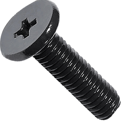 黑色304不锈钢十字扁平头螺丝