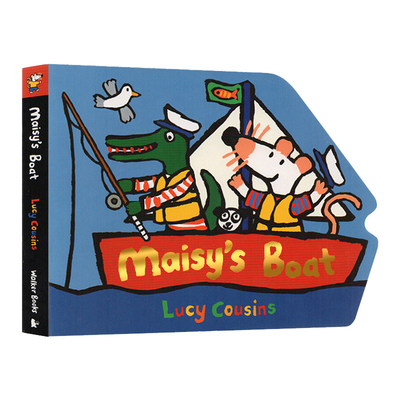 英文原版绘本 Maisy's Boat 小鼠波波交通工具造型纸板书 儿童启蒙早教阅读 亲子互动绘本