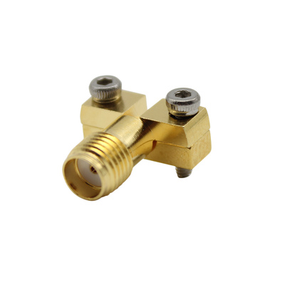 SMA-K夹板接头DC~26GHZ偏脚免焊02K243  3.5MM-KE夹板母头2.9240G