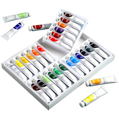 马利牌丙烯颜料绘画36手绘鹅卵石