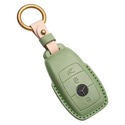 樱花粉/牛油果绿奔驰钥匙套女款