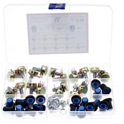 18个配旋钮单联电位器