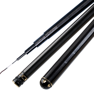 黑棍鱼竿4H超硬5H19调手杆钓鱼竿