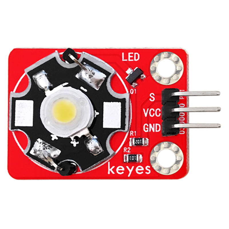 KEYES LED模块3W大功率暖白色LED传感器模块适用arduino microbit_虎窝淘