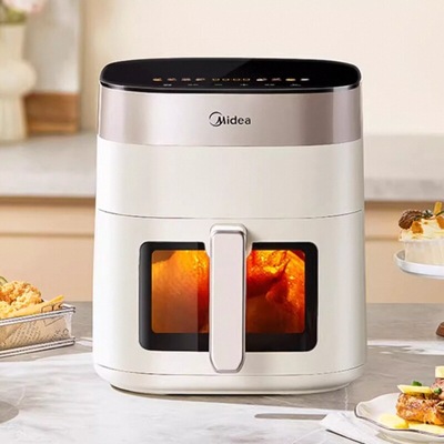 美的空气炸锅大容量智能免翻面烤