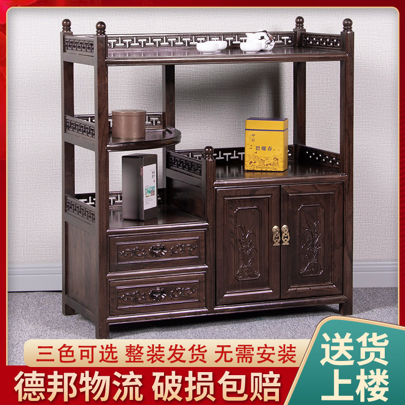 实木餐边柜中式玄关柜厨房储物柜备餐柜中式碗柜茶柜茶水柜酒柜