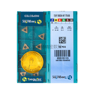 韩国特固克 Taegutec数控刀片 TCMT090204-MT TT5100 加工钢件