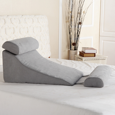 硬海绵 三角靠垫枕 床头老人斜躺孕妇半躺坡度枕头靠背.垫单人防