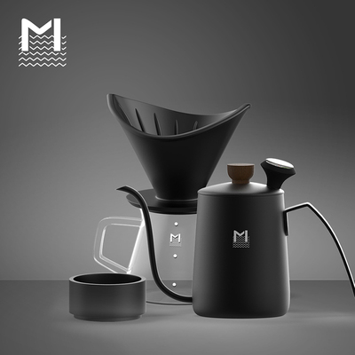 Mavo目黑手冲咖啡壶套装 咖啡过滤杯器具 细口滤壶手冲杯分享壶