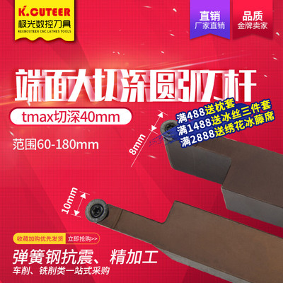 数控车床端面大切深20方/25方正反刀圆弧车刀杆RC/RP圆形刀片割刀