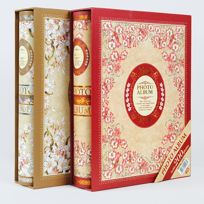 相册影集大6寸本插页式家庭6寸相册集宝宝成长纪念册4d全景4r相簿