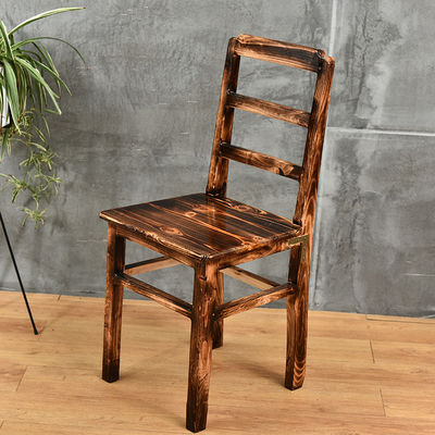 实木椅子现代靠背椅家用酒店饭店炭烧椅餐桌椅经济型