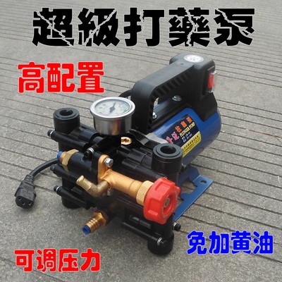农用12V24V48V直流高压打药机/电动喷雾器三缸柱塞高压打果园水泵