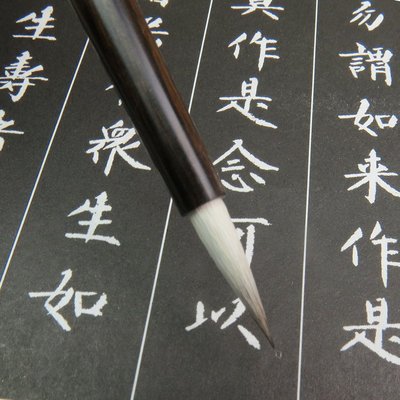 留客/善琏兔毫蝇头小楷毛笔抄写经1-2厘米小字行草楷书收锋好