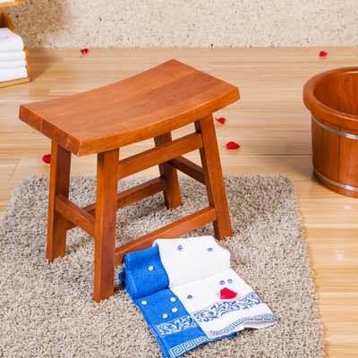 康熙实木凳板凳梳妆凳小矮凳高脚木凳换鞋凳 浴室木凳招财凳