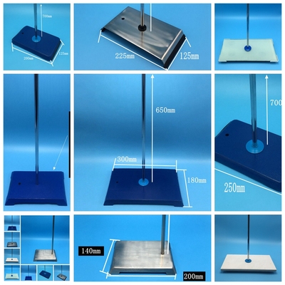 铁架台实验室支架滴定台铁方台不锈钢支撑架大理石固定架中特大号