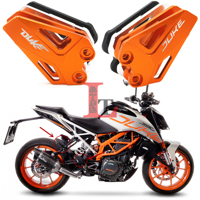 适用KTM DUKE390 DUKE250新款改装前后脚踏翅侧翼防摔保护装饰盖