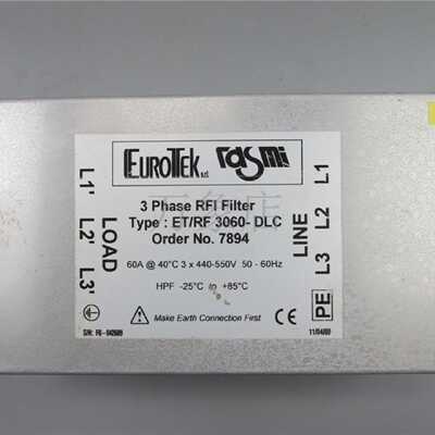 RASMI电源滤波器ETRF3060DLC实物拍摄
