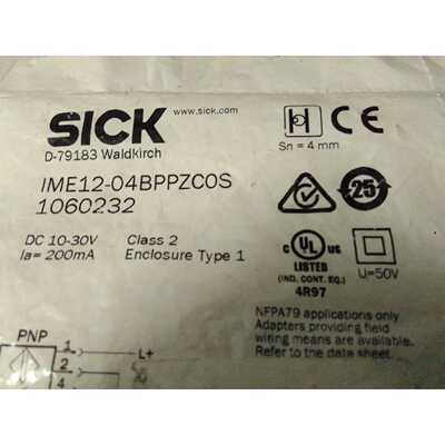 议价SICK德国IME18 12-04BPPZC0S 08NNS-ZW1 1060232 6011996 104