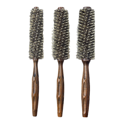 发廊专业猪鬃毛圆筒卷发滚梳子美发内扣家用理发店吹造型男女专用