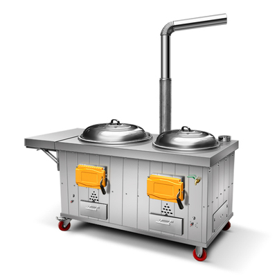 特厚柴火灶双锅灶耐烧好用