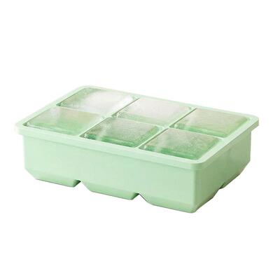 冰块模具硅胶软冻冰格制冰盒大块大号方冰大容量储存盒食品级神器