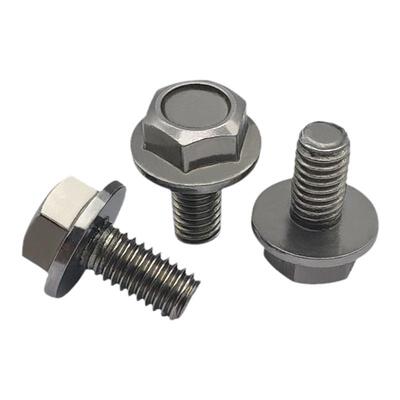 不锈钢法兰螺丝凹脑平底光面六角