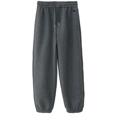 显瘦加绒卫裤女冬季裤子宽松束脚