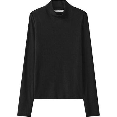 播商场同款修身显瘦半高领T恤女24春秋温柔内搭上衣BDR3YD1773