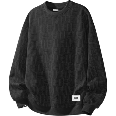 itizzue潮牌重磅圆领卫衣男秋冬