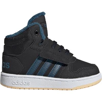 Adidas/阿迪达斯正品小童魔术贴加绒保暖休闲运动鞋 EE6710