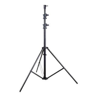 Meking美铿MZ系列灯架三脚架户外支架4.8米蝴蝶式夹片带气垫缓冲可升降便携伸缩双头接口摄影闪光补光灯直播