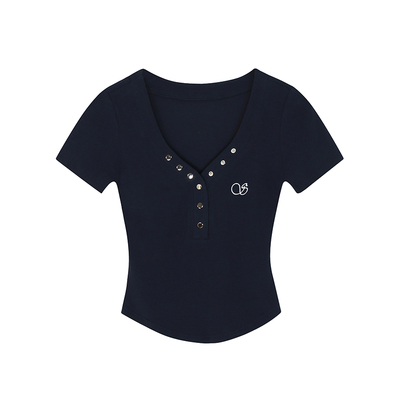 短袖辣妹常规紧身少女