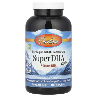 Carlson卡尔森Super DHA Gems大脑视力健康呵护双眸关节健康心脏