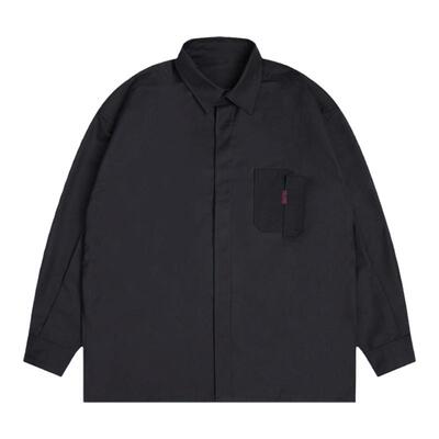 PAGE026尖领长袖潮流未来感衬衫