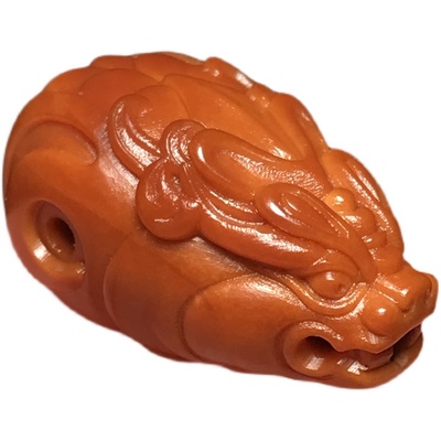 橄榄核三通佛头貔貅吸财手串配件