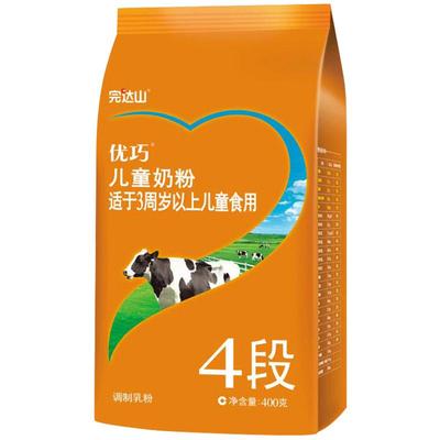 特惠价】完达山奶粉优巧贝能4段400g优巧儿童奶粉四段袋装批发价