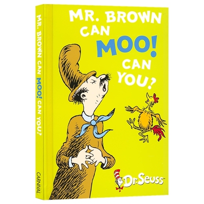 Mr Brown Can Moo! Can You? Dr. Seuss 苏斯博士 动物叫声 认知启蒙 2-5岁 亲子互动 睡前读物 名家绘本 英文原版进口图书