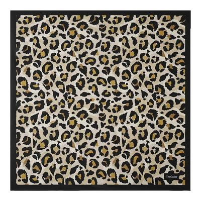 美式复古豹纹方巾丝巾多功能头巾